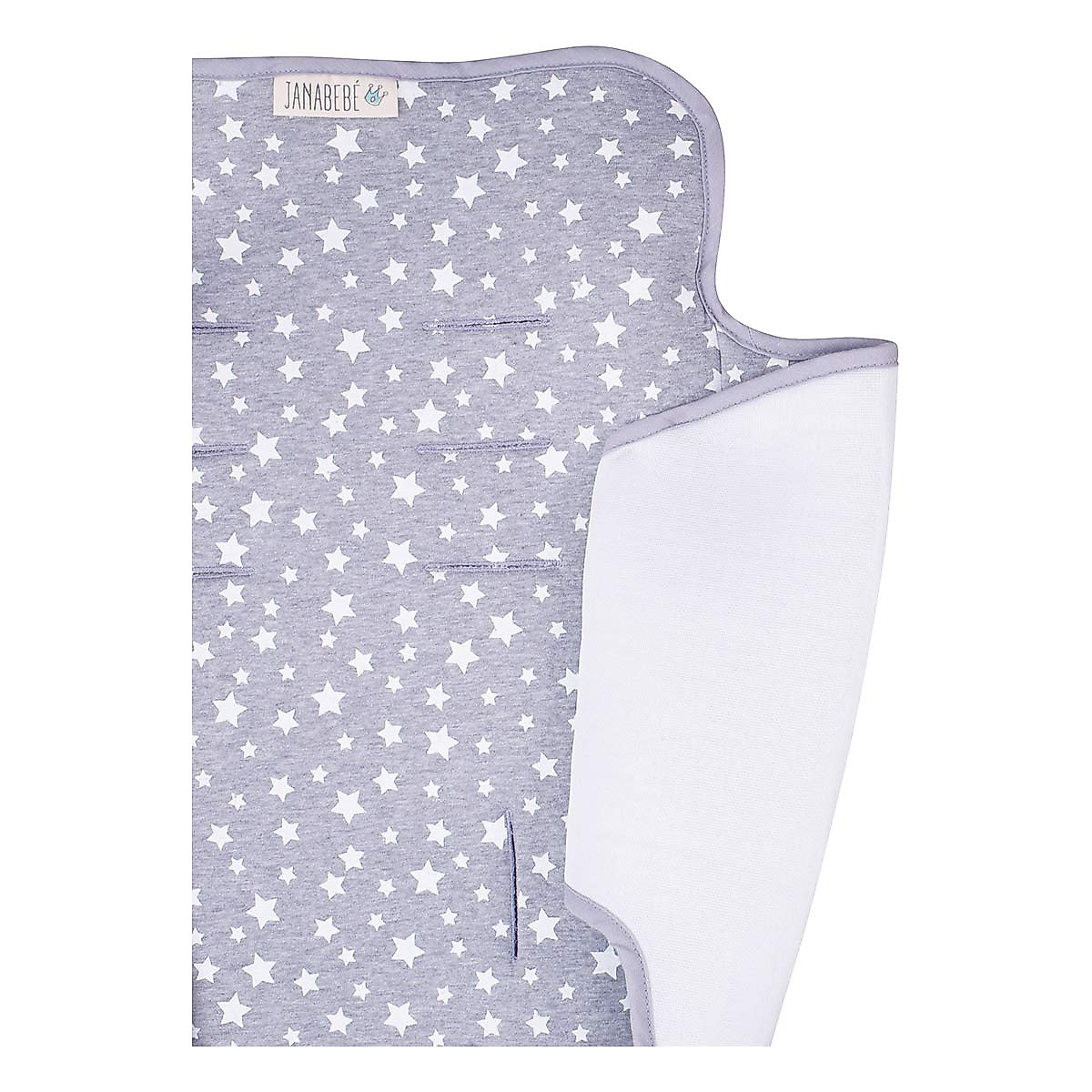 JYOKO Kids Mat Cotton Compatible with Maclaren Quest (New Version: Padded) (White Star)