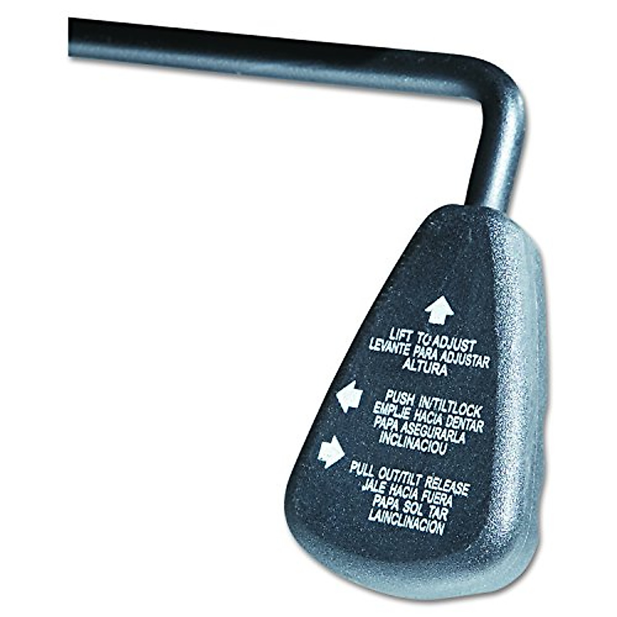 OIF Big and Tall Swivel/Tilt Mid-Back Chair, Height Adjustable T-Bar Arms, Black