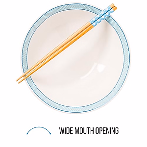 Silver Buffalo Hello Kitty and Friends Little Twin Stars, Pompompurin, Pochacco, Cinnamoroll, Kuromi, My Melody, and Keroppi Ceramic Ramen Noodle Rice Bowl with Chopsticks, Microwave Safe, 30 Ounces