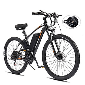 PEXMOR 500W Electric Bike for Adults, 27.5" Electric Mountain Ebike 48V 13AH Removable Battery, 20MPH 50Miles Adults Electric Bicycle Commuter Bike, 21 Speed, Lockable Suspension Fork