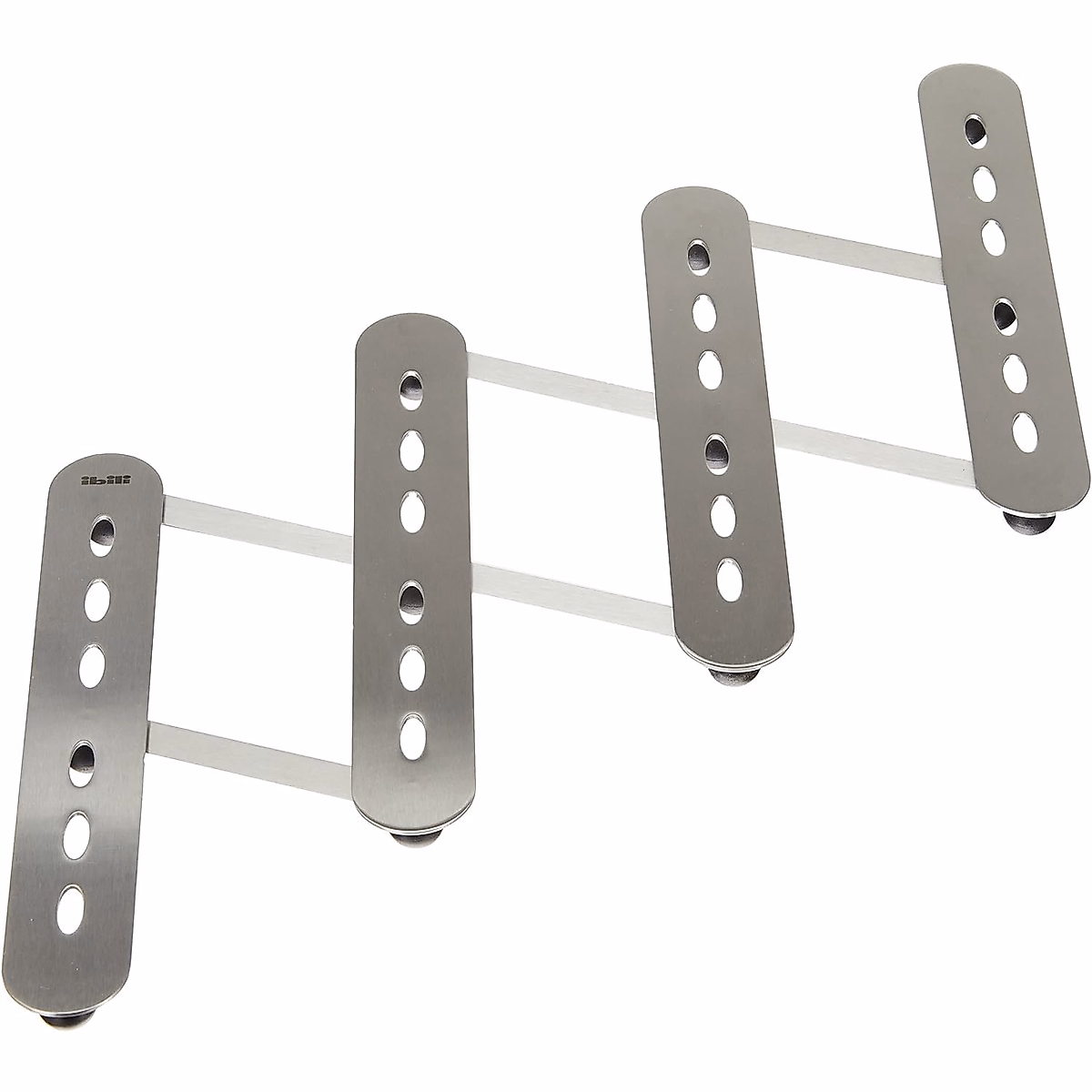 IBILI Expandable Trivets for Hot Pots and Pans, Trivets for Hot Dishes - Foldable Non-Slip Feet, Heat-Resistant Pad Stainless Steel Pot Holder for Kitchen Counter