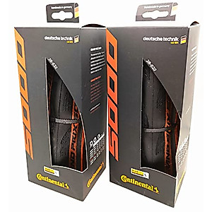 Continental Pair Grand Prix 5000 Folding Tires 700x28c Black Transparent 700c, 700x28