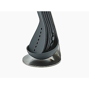 Joseph Joseph Nest 100 Utensils Compact Stacking Kitchen Tool Set with Magnetic Storage Stand, 5-piece, Gray