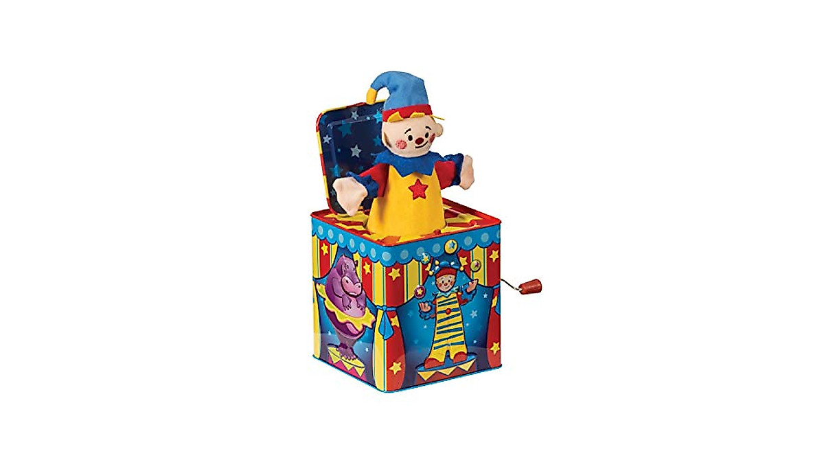 Silly Circus Jack in the Box - Classic Musical Toy for Kids 18+