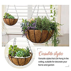 Teenitor 8 Pieces Plants, Bird Feeders, Lanterns and Ornaments, 4 pieces 35 Inch and 4 pieces 9.5 Inch Hanging Chain with Hooks, Decorative Chains for Hanging