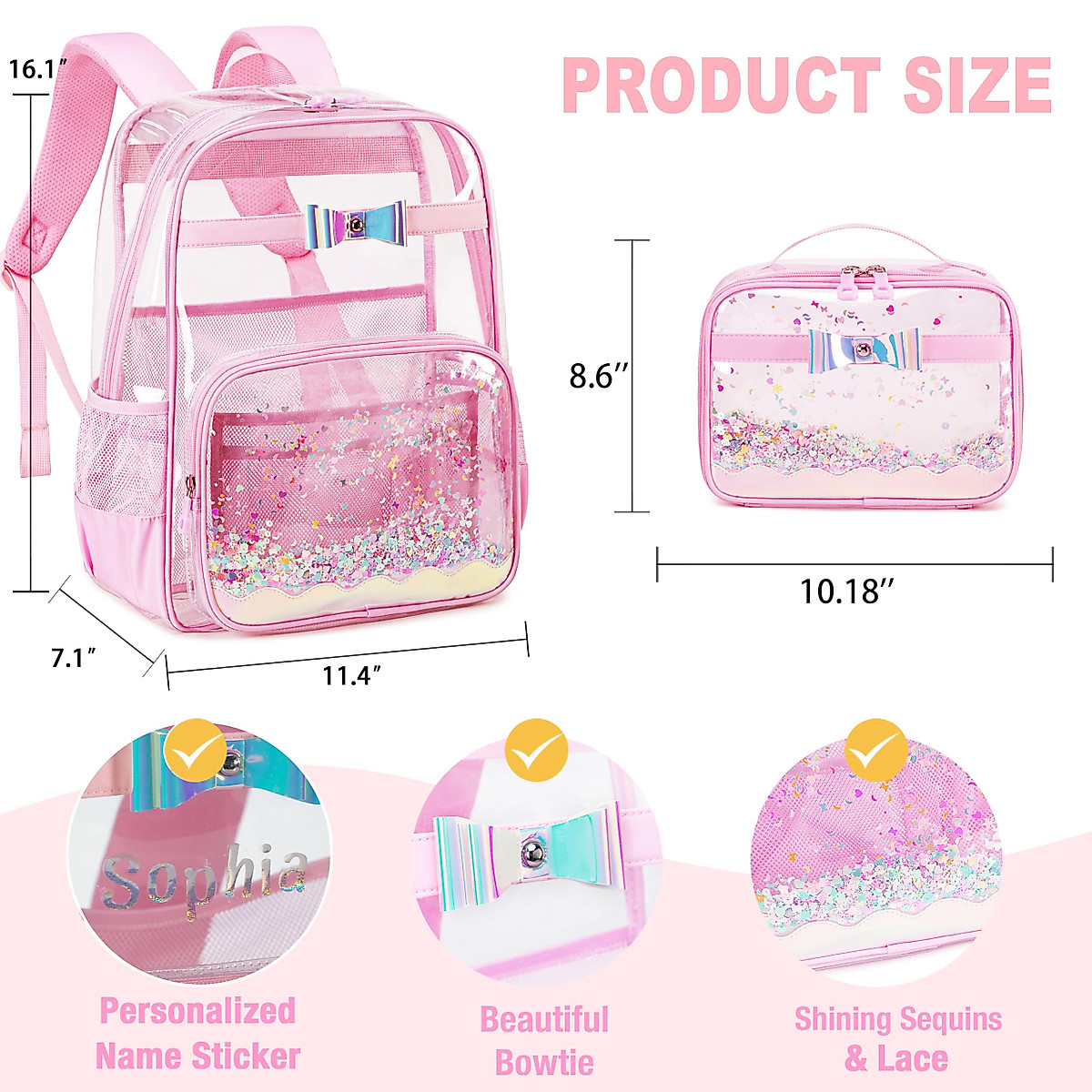 Gazigo Girls School Backpack Causal Canvas Stripe Backpack Cute Teen Backpacks For Girls School Bag (Blue)