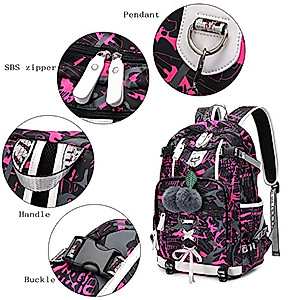 GUIVITU Kids Backpack for Girls School Bag Children Bookbag Casual Daypack with Pencil Case