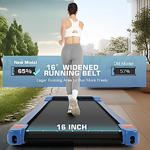 ANCHEER Walking Pad, Max 300 Lbs Capacity, 3 in 1 Under Desk Treadmills for Home Office, 2.5 HP Quiet Portable Walking Treadmill with LED Screen/Remote Control