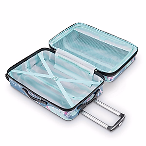 American Tourister Moonlight Hardside Expandable Luggage with Spinner Wheels, Palm Trees, Carry-On 21-Inch