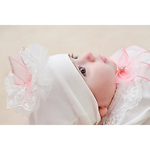 Lilax Baby Girl Jewels Crown Layette 3 Piece Gift Set 0-3 Months Pink