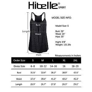 Hibelle Tank Tops with Built in Bra, Women's Yoga Workout Running Tanks Racerback Seamless Padded Sports Bras Teen Girls Fitness Hiking Athletic Tennis Shirts Light Purple Medium
