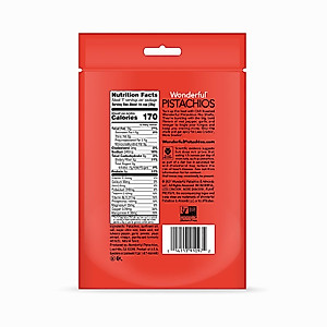 Wonderful Pistachios No Shells, Chili Roasted Nuts, 11 Ounce Resealable Bag, Protein Snacks, Gluten Free College Snacks, Healthy Snacks for Adults