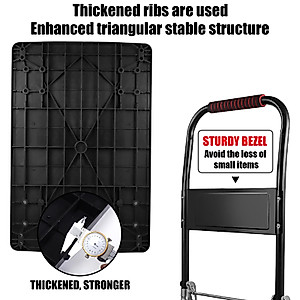 FRYPLS Folding Platform Truck Cart,36''×24'' 1420LBS Foldable Hand Push Flated Dolly Moving Cart with 360° 5'' TPR Rotatable Silent Strong Wheels for Warehouse, Supermarket, Agricultural Transportatio