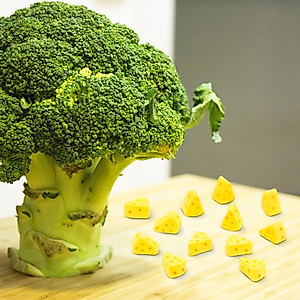 Gejoy 50 Pieces Miniatures Food Cheese Toy Christmas Decoration Mini Fake Cheese for Dollhouse Accessories Models Mini Resin Simulation Cheese for Kitchen Decoration DIY Accessory