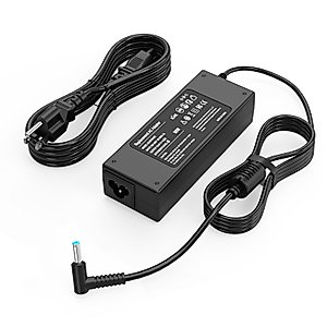 90W Laptop Charger for HP Pavilion X360 11 13 14 15 17; HP Envy 13 15 17 M6 M7 X360, Stream 11 13 14 AC Adapter; HP Spectre X360 13 15, Elitebook Power Supply Cord (Smart Blue Tip)