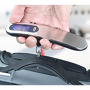 Luggage Scale 50kg/110LB, TXY Portable LCD Display Electronic Scale Weight Balance Suitcase Travel Bag Hanging Steelyard Scale Tool with Hook