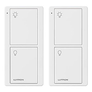 Lutron PJ2-2B-GWH-L01-2 White Pico Remote for Caseta Smart Home Switch (2 Pack) | PJ2-2B-GWH-L01, 2 Count