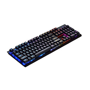 Gram SE Spectrum G11UXL Blue Optical Switch Single Individual Per Key Full Color RGB LED Backlit Illuminated Mechanical Black Gaming Spill Resistant Keyboard TS-G11UXL B (BL)