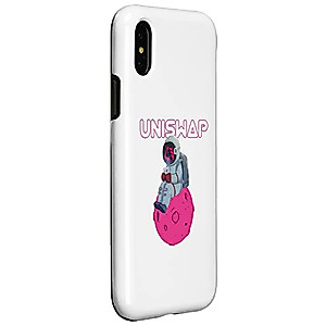 iPhone X/XS Uniswap UNI Cute Moon Man Crypto Currency Investor Trader Case