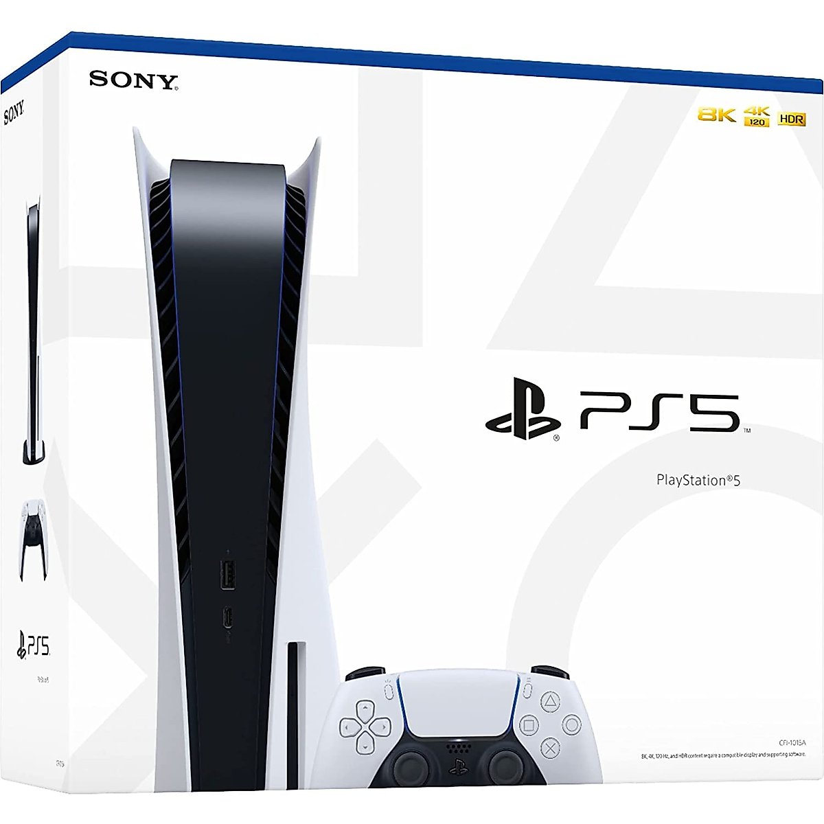 2022 Play-tation 5 Disc Version PS-5 Gaming Console x86-64-AMD Ryzen Zen 8 Cores CPU, AMD Radeon RDNA, 16GB GDDR6 Memory, Ultra-High Speed 825GB SSD, 4K Blu-ray Player, WiFi 6, Bluetooth 5.1