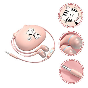 UKCOCO Wire Headphones 3pcs Universal Wired Headset Color Card Headphone Box Bass Ear Buds Wired