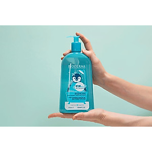 Bioderma ABCDerm Foaming Gel- for the Delicate Skin of Babies and Children, Blue, 33.8 Fl Oz