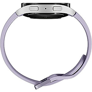 Samsung Galaxy Watch 5 [2022] Latin Specs Bluetooth Aluminum Case BioActive Sensor Sleep Tracking Heart (40mm, Silver / Violet + 15W Wall Charger)