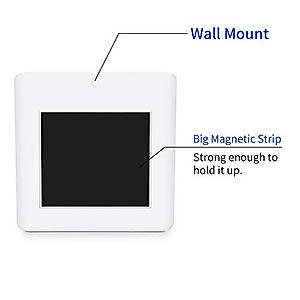 Magnetic Lint Bin for Laundry Room by Subekyu, Small Waste Bin or Laundry Storage Container for Hanging on Dryer/Washer/Wall, 0.85 Gallon, White