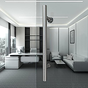 CKB 15 3/4" Glass Door Handle, Glass Door Pull Handle Compatible with 1/4" to 1/2" Glass Thickness, Brushed Nickel with 304 Stainless Steel