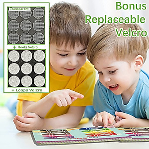 Preschool Learning Activities Busy Book for Toddler, Educational Toys for Kids Ages 3 4 5 6 7, Autism Learning Materials, Preschool Workbook Toy for Toddlers Boys Girls Travel
