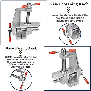 WUCID Mini Table Bench Vise Small Hobby Bench Vice Jewelers Hobby Clamps Table Repair Tool Portable Work Bench Vise