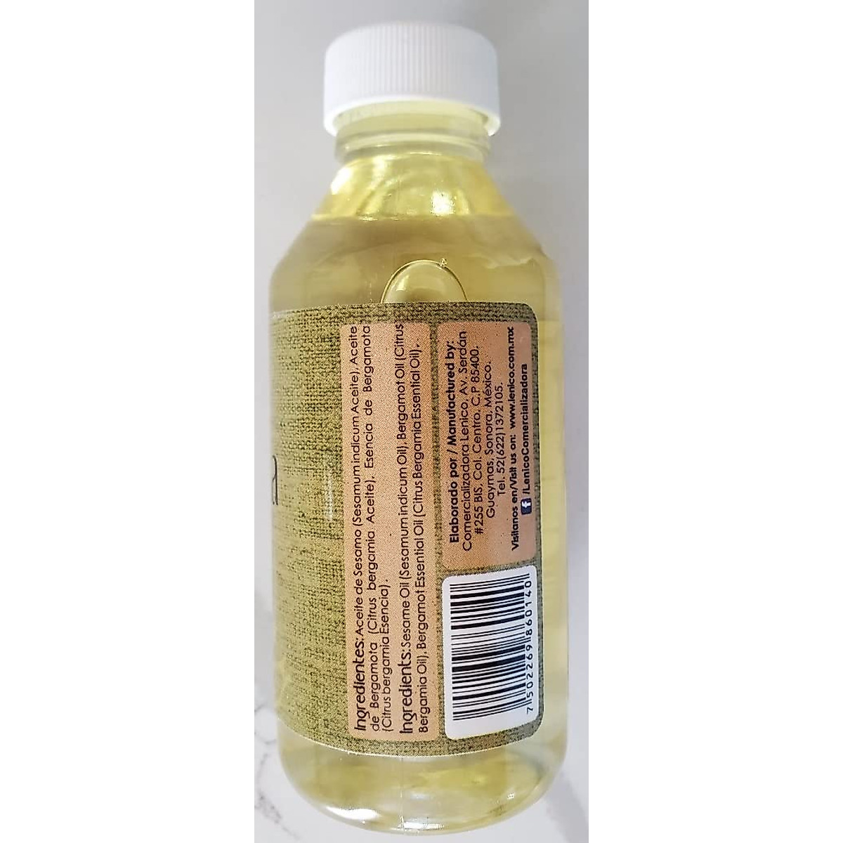 Lenico Bergamot Shampoo, Conditioner, Oil, Gel Fixer, Beard and Mustache Oil - Gold Edition Super Combo Hair Care - 46.84 Fl Oz