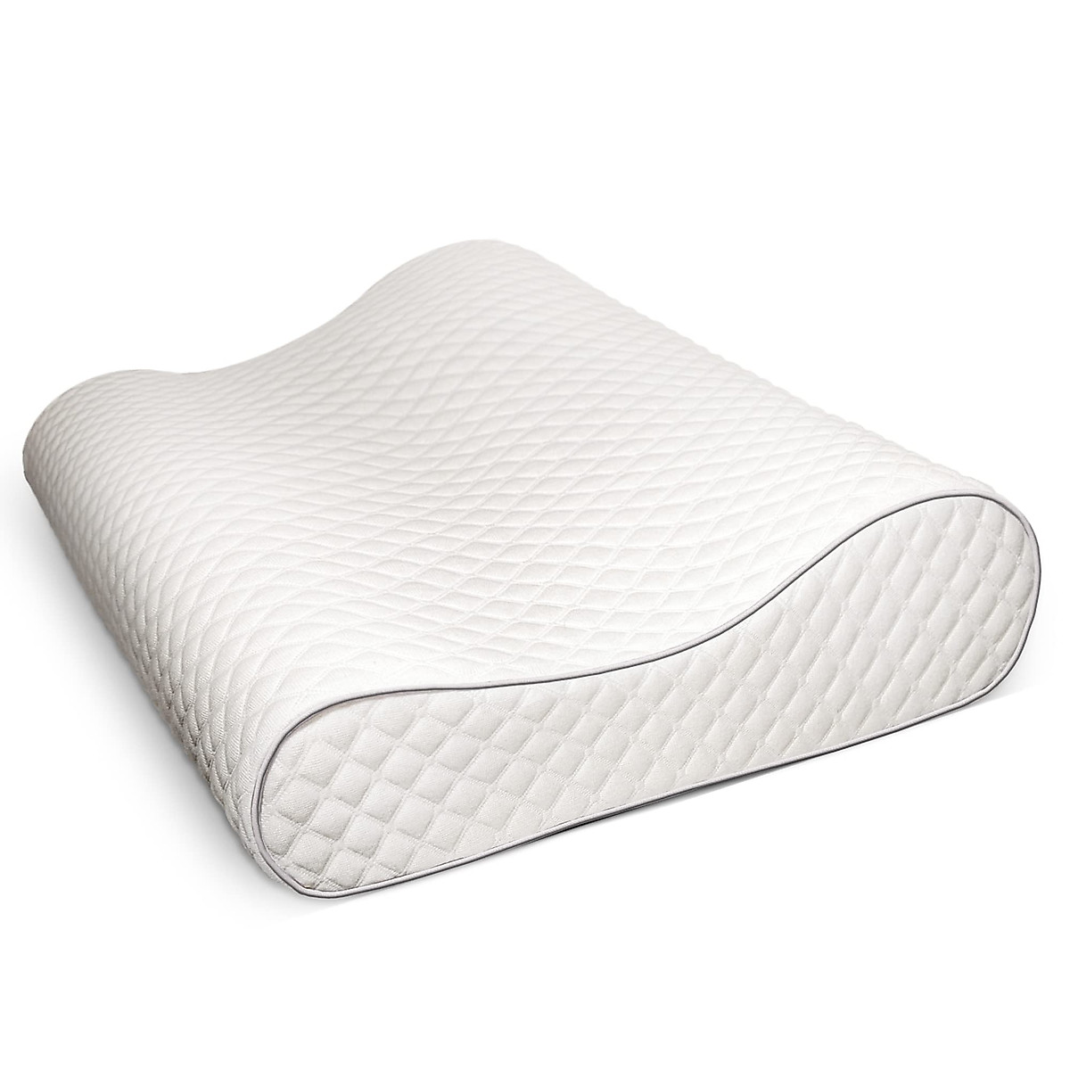 Memory Foam Cervical Neck Pillow - Back, Stomach, and Side Sleeper Pillow for Neck and Shoulder Pain Relief and Snoring Reduction - Orthopedic Neck Support Pillow with Breathable Cover