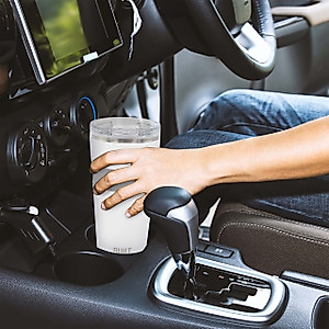 BUILT 24 Ounce Shasta Double Wall Vacuum Insulated Stainless Steel Coffee and Water Tumbler with Easy to Clean Flip to Open Lid