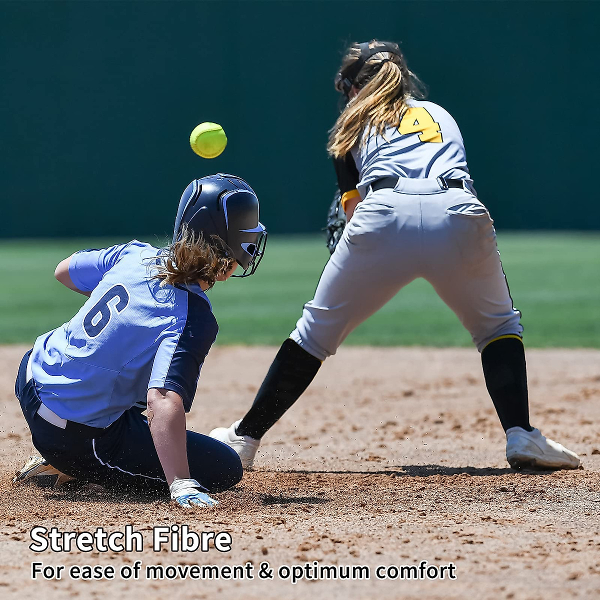 Youper Women's Padded Soccer Sliding Undershorts, Impact Sliders Shorts for Softball, Soccer & Football (Black, Medium)