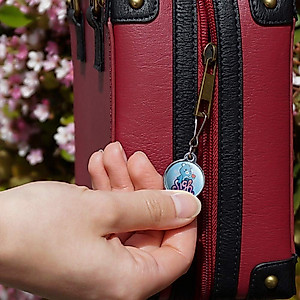 GRAPHICS & MORE Care Bears: Unlock the Magic Grumy Bear Sigh Jacket Handbag Purse Luggage Backpack Zipper Pull Charm