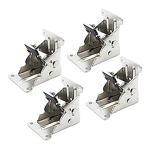 Holibanna 4pcs Shelf Bracket Right Angle Bracket l Brackets for Shelves Folding Legs for Table Folding Bracket Shelf Supports Furniture Leg Folding Hinge Folding Chair Folding Table