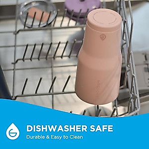 GROSCHE Yukon 30 oz Insulated Coffee Mug with Lid - Durable Travel Mug, Stainless Steel Tumblers, Vacuum Insulated Coffee Tumbler for Hot or Cold Beverages - PINK