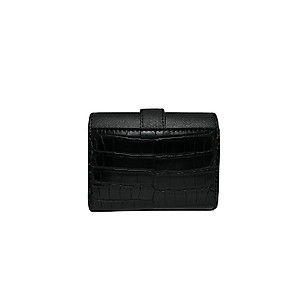 Michael Kors Carmen Medium Flap Wallet (Black2)