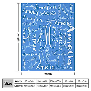 Oplamigy Personalized Blanket for Kids Adults Personalized Name Blanket Custom Blanket with Name for Boys Girls Soft Baby Customized Blanket Gifts for Christmas Birthday Valentines Day 50"*60"