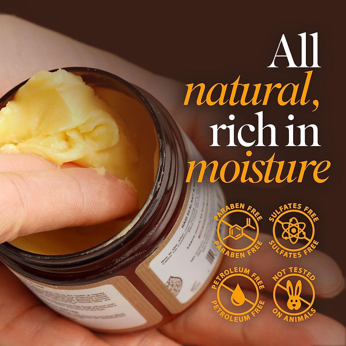 Jamaican Black Castor Oil Coconut Hair Food 4 oz | Seals, Softens, Defines & Promotes Hair Growth | Traditional Handmade Jamaican Black Castor Oil & Coconut |