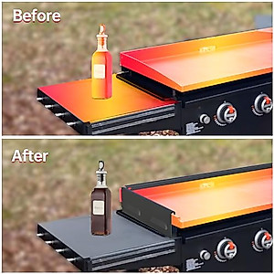 Wind Screen for Blackstone 17 Inch Griddle,Waterproof Wind Guards Blackstone Griddle Accessories,Compatible with Rear Grease Cup, Hood and Side Shelf