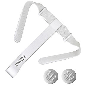 Replacement Head Strap for Oculus Quest 2 Headset, Headstrap for Meta Quest 2 PC Virtual Reality Headsets VR Accesories with 1 Pair Thumb Grip Caps