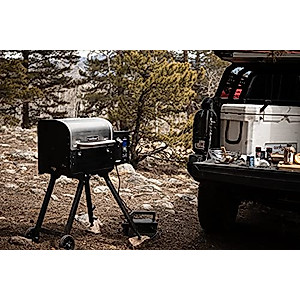 Camp Chef 20" Pursuit Portable Pellet Grill, PPG20, Black, Stainless, Total Rack Surface Area: 501 sq. in