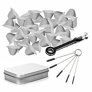 60PCS Pipe Screens 3/4Inch Stainless Steel Mesh Clean Screens, Bowl Screens3/4 Inch, Along with a 3-in-1 Cleaning Tool, Brush, and Stainless Steel Storage Box Adjustable Size