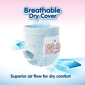 Baby Pull Up Pants Size Small (9-17 lb) 54 Count – Moony Pants Bundle with Americas Toys Wipes – Japanese Diapers – Safe Materials, Indicator Prevents Leakage, Soft for Tummy Packaging May Vary