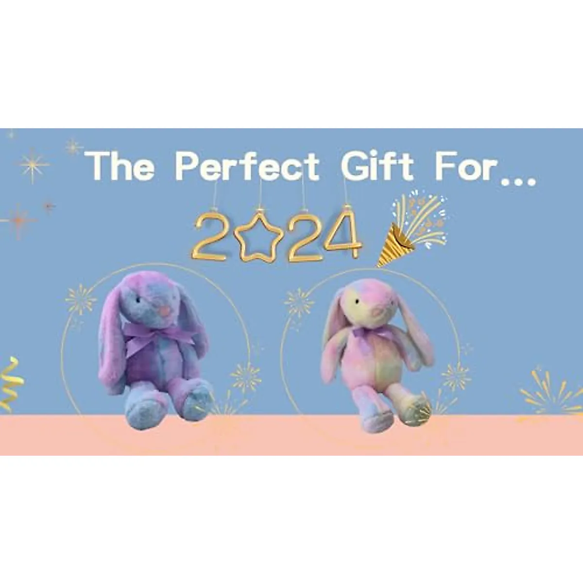 Huggable Happiness Weighted Stuffed Animals | Weighted PlushPals Bunny Toy for Kids & Adults | Ultra Soft Sensory Weighted Plushie Animal | Cute Stuffed Animal | 18in - 3lb