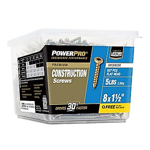 Power Pro Premium Interior Construction Screws (#8 x 1-1/2") - 5lb Box