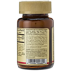 Solgar Chelated Iron, 100 Tablets - Highly Absorbable Iron - Gentle on Your Stomach - Cardiovascular Support - Vegan, Gluten Free, Dairy Free, Kosher - 100 Servings