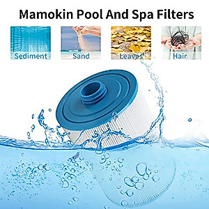 Mamokin Replaces 6CH-940 Spa Filter，Unicel 6CH-940，Filbur FC-0359, 817-0050, 25252, 03FIL1400,PWW50P3(NOT PWW50P4), (1 1/2" Coarse Thread), Waterway Front Access Skimmer, SAE Thread Filter 2 Pack